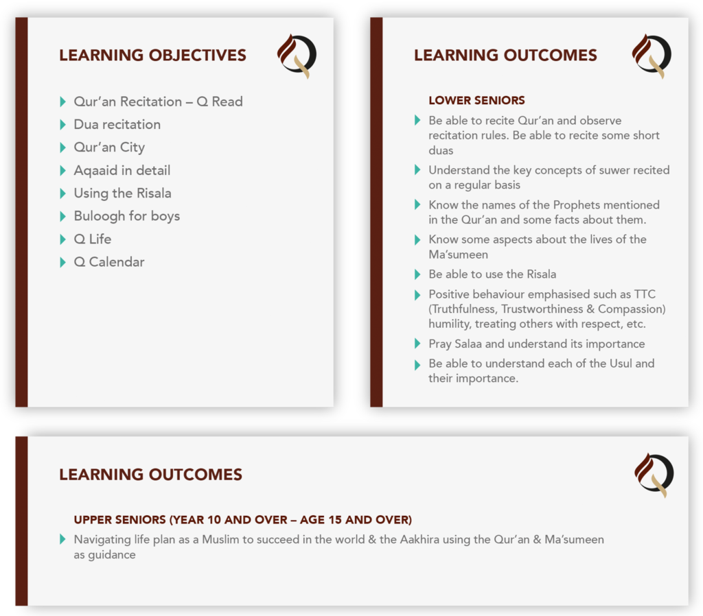 Q School for Seniors – QFatima